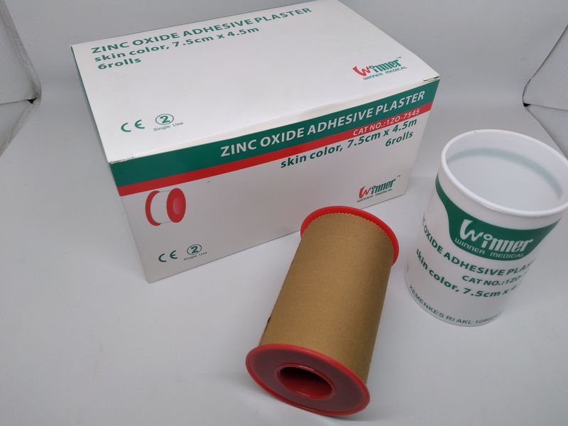 Zinc Oxide Adhesive Plester 7,5cm x 4,5m (6's/box)