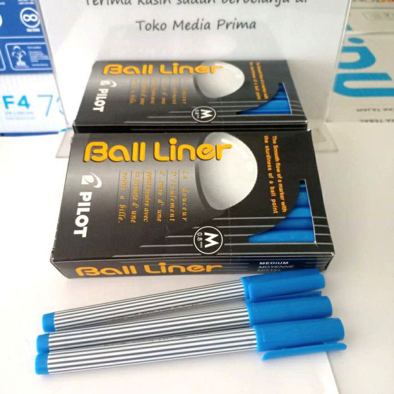 Ballpoint Balliner Pilot Warna Biru