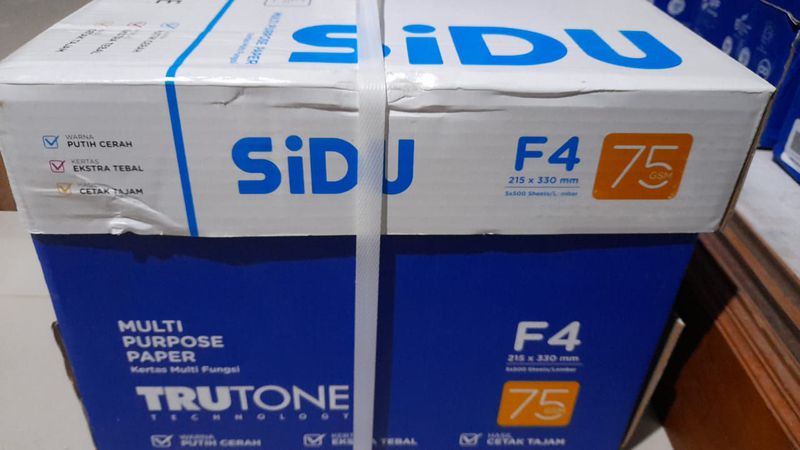 KERTAS HVS F4 75 GRAM / KARTON