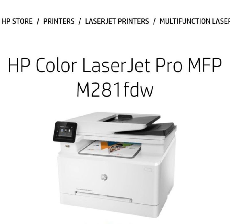 Printer HP Color Lasejet Pro MFP M281fdw