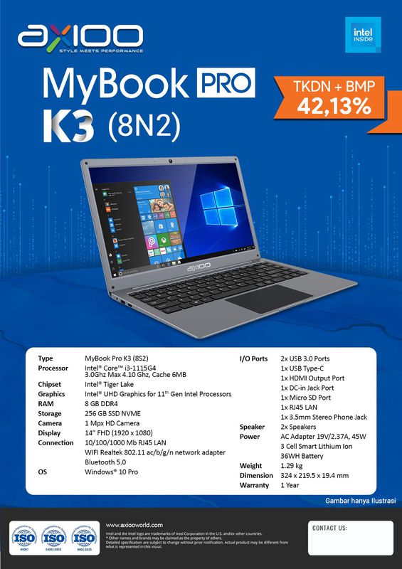 Axioo Mybook Pro K3 (8N2)