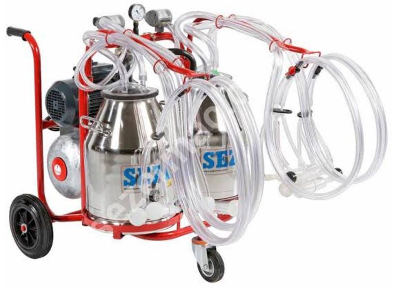 Mesin Perah Portable Double Bucket, Indent 21 hari - Merah