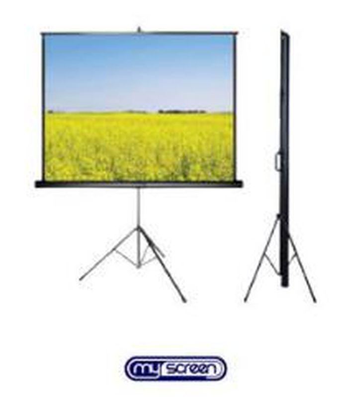 Layar Projector Tripod Merk Myscreen 96 inch