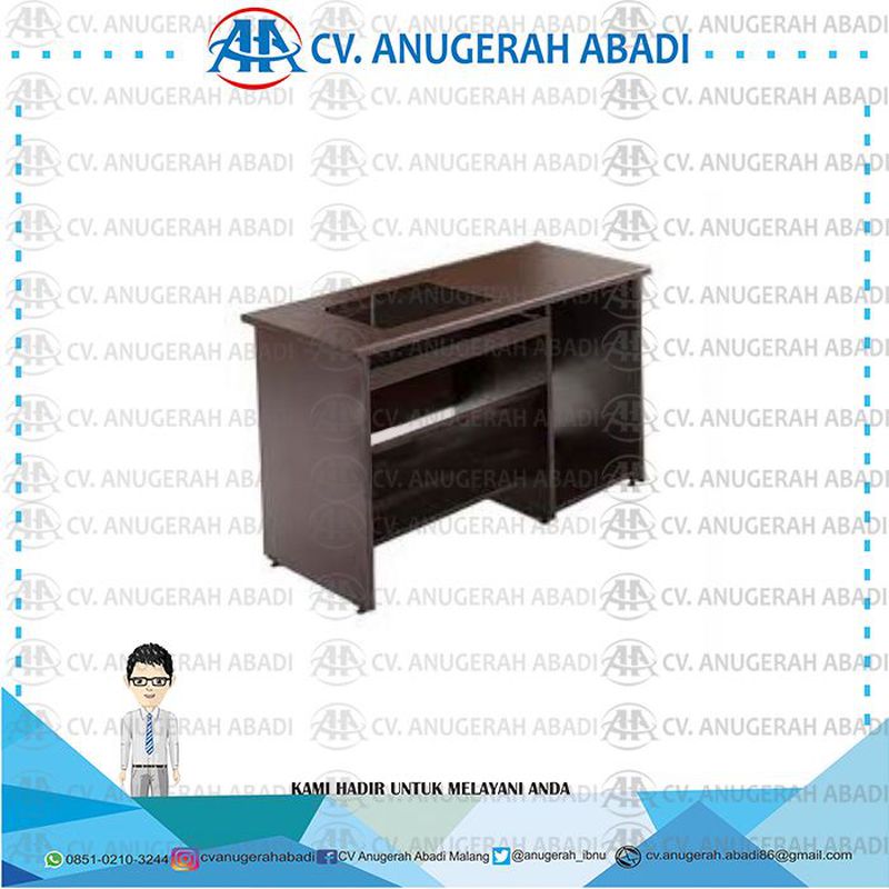 Meja komputer custom