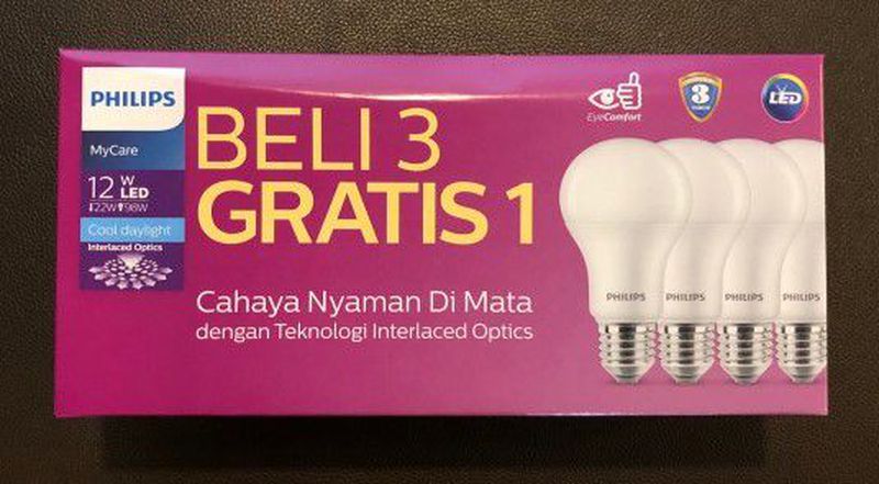Lampu LED PHILIPS 12 watt (ISI 4)