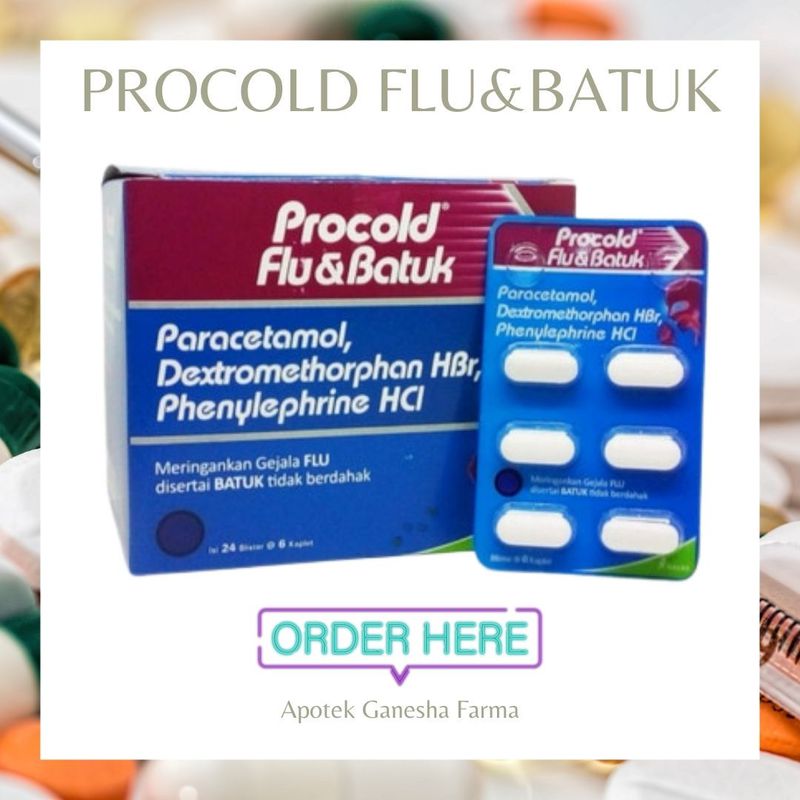 Procold Flu&Batuk 24 Blister x 6 Kaplet PT. KALBE FARMA