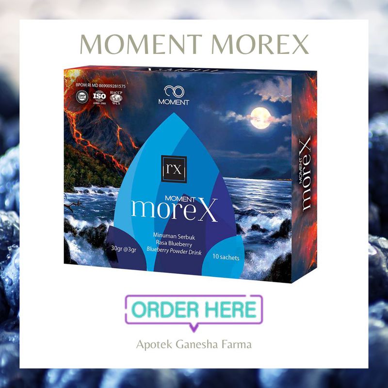 Moment Morex Minuman Serebuk Rasa Blueberry