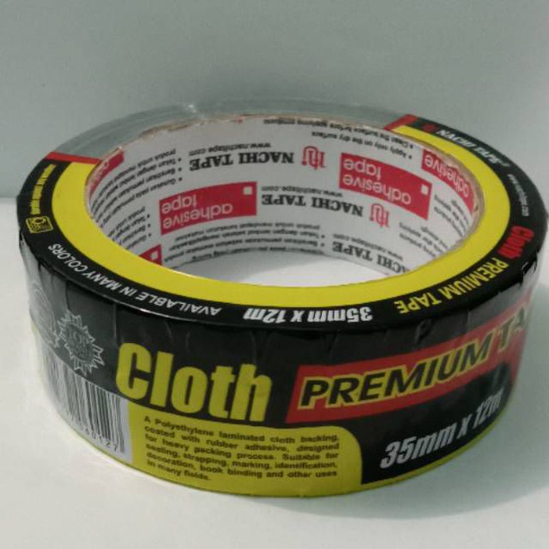 Lakban hitam linen 2 inch