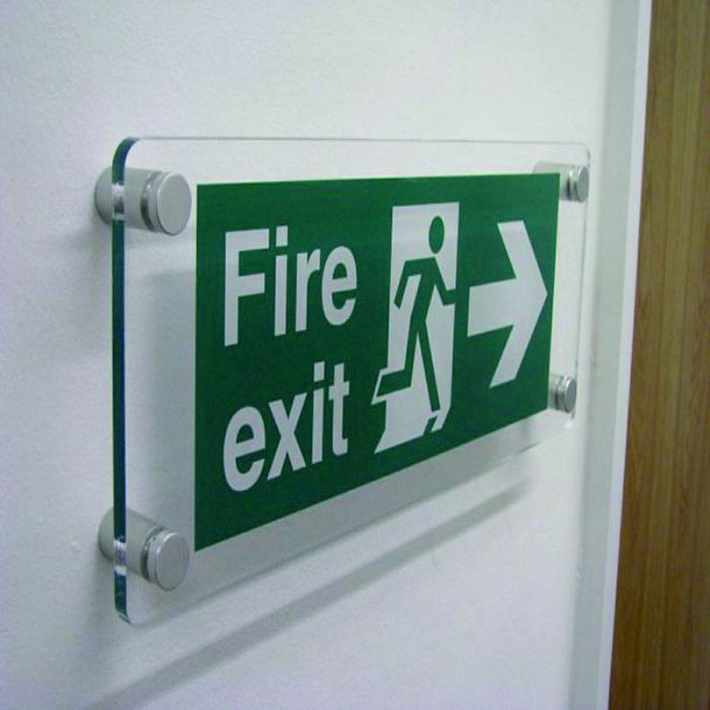 Papan akrilik + Sticker 200x30