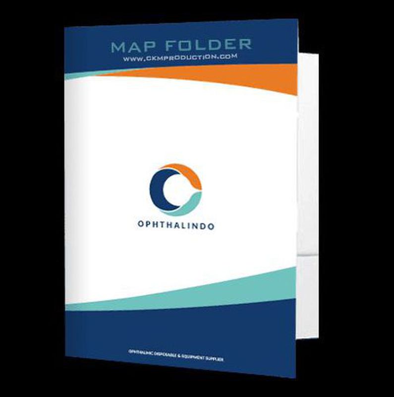 Cetak Map Kertas Uk 35x46 Full color Plus Desain / UV