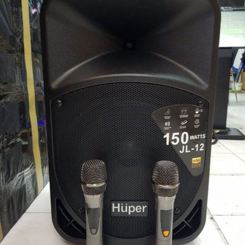 SPEAKER PORTABLE BLUETOOTH HUPER JS12 / 150 WATT ORIGINAL