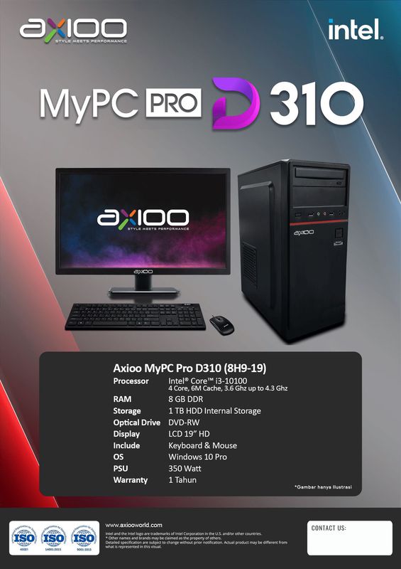 Axioo MyPC Pro D310 (8H9-19)