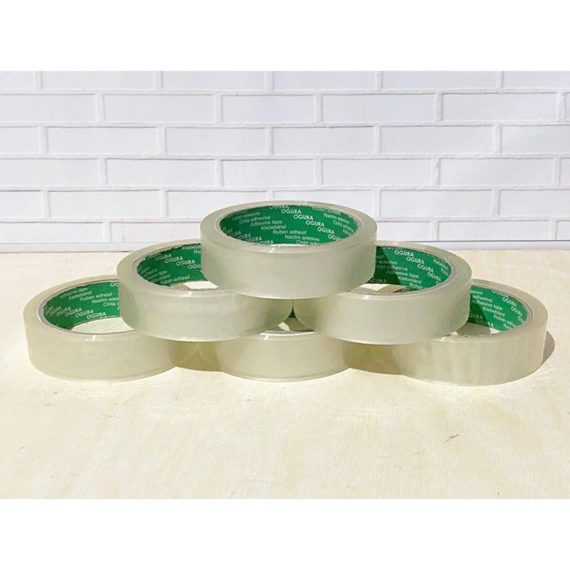 Isolasi / Solasi / Selotip / Lakban Bening Murah 1 Inch 65 Yard
