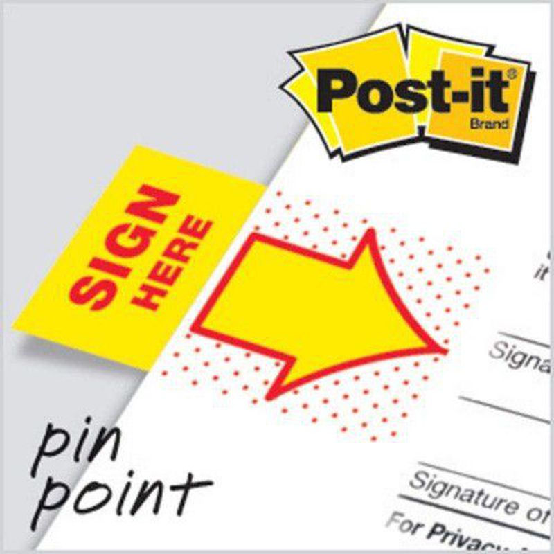 POST IT STICKY NOTE SIGN HERE 3M 680-9 - IG007