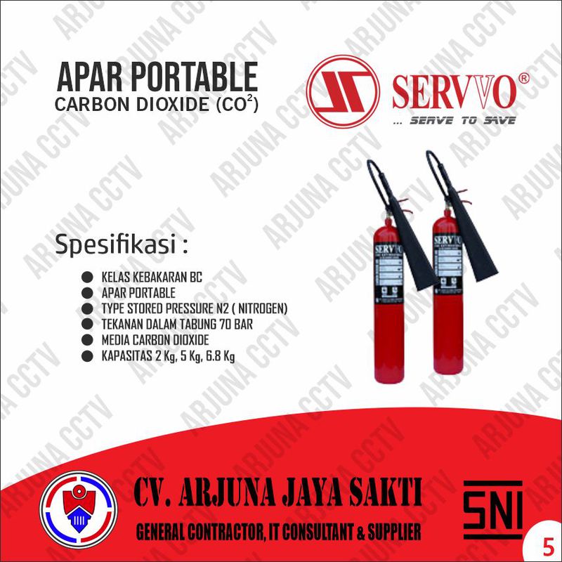 APAR Portable SNI CARBON DIOXIDE (CO2) 6,8 KG AJS-C068