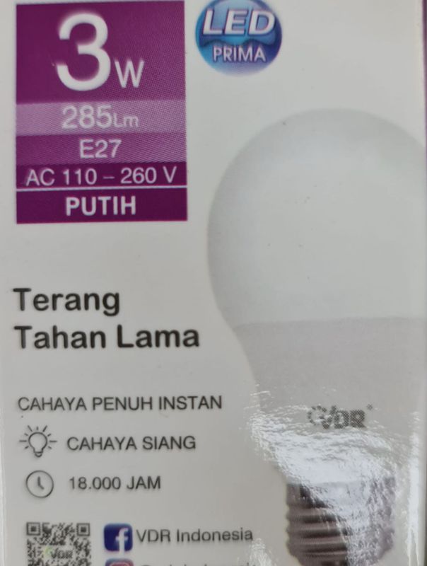Lampu LED 3 watt