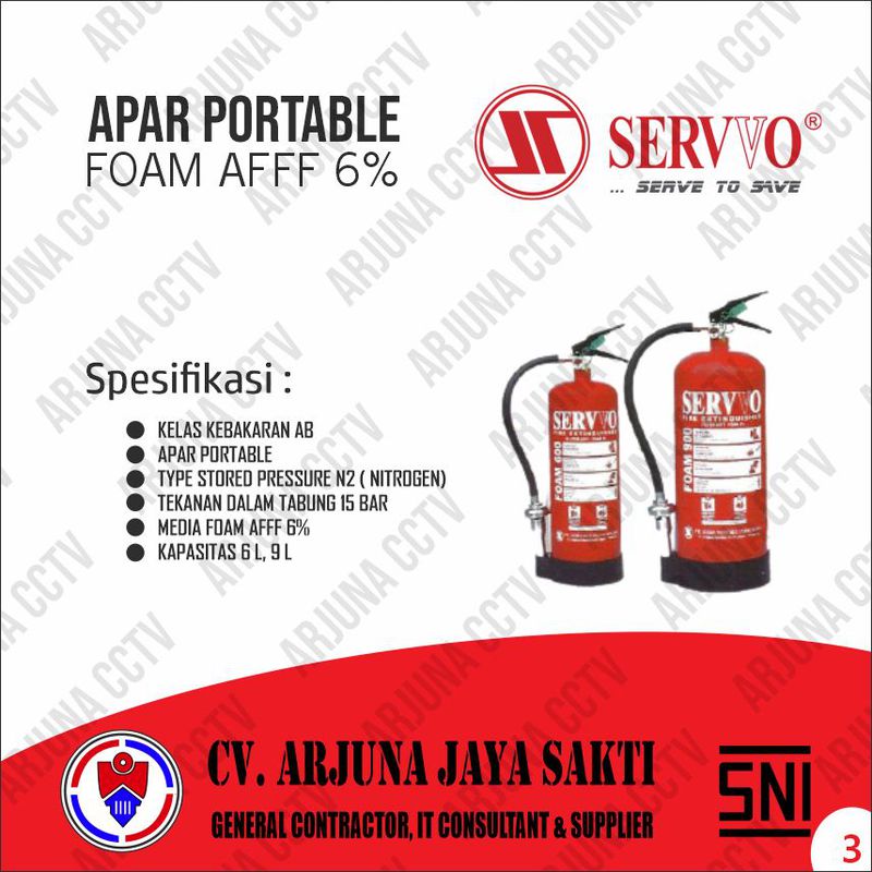 APAR SNI AUEOUS FILM FORMING FOAM 6% (AFFF) 6L AJS-F060