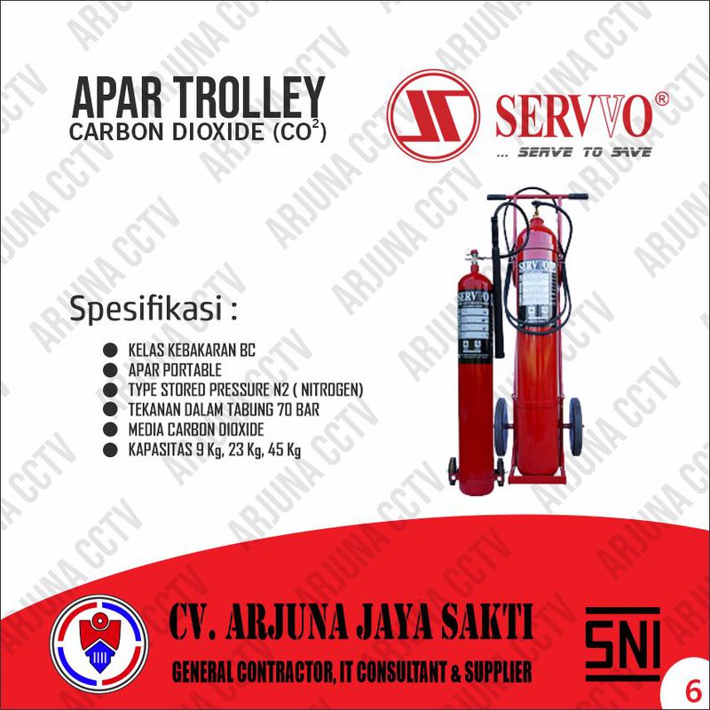 APAR SNI Trolley CARBON DIOXIDE (CO2) 45 KG AJS-C450