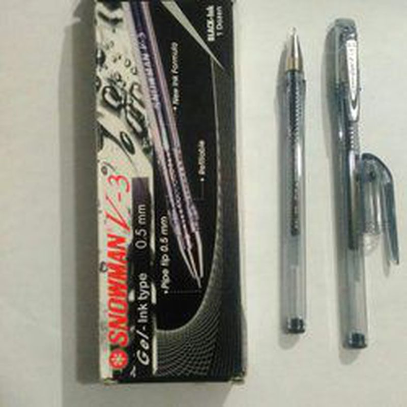 Ballpoint gel ink pen - Hitam