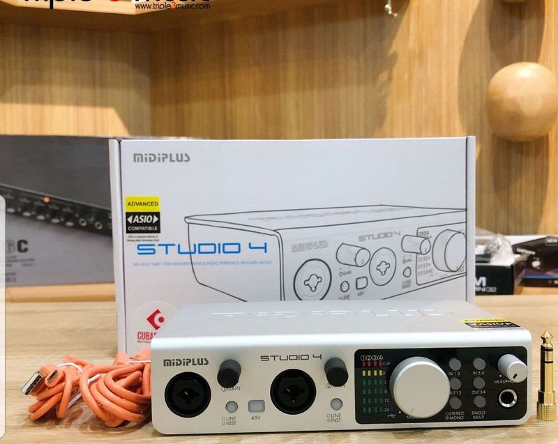 MIDIPLUS STUDIO 4 Soundcard Recording triple3music