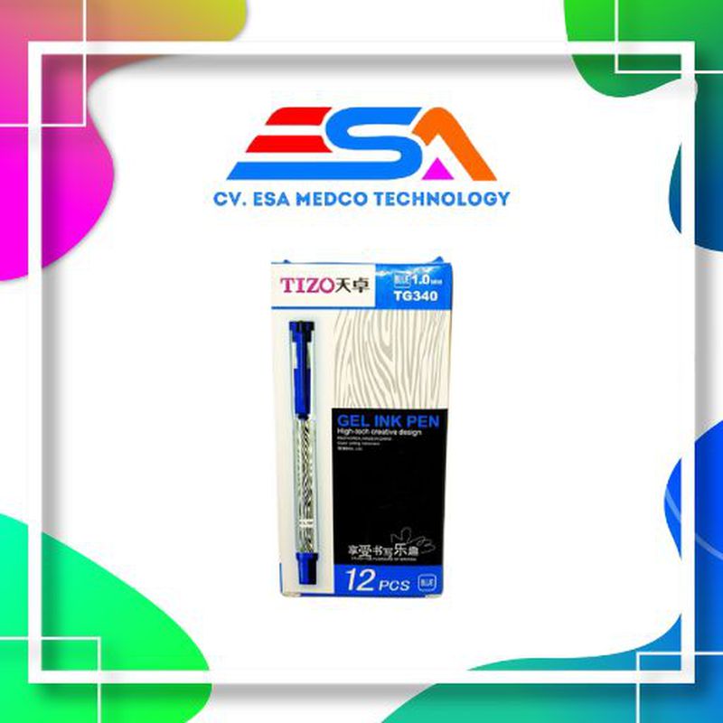 Bolpoint Gel Pen Tizo TG340 1.0mm BIRU
