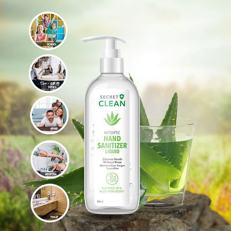 Secret Clean Antiseptic Hand Sanitizer Liquid 500ml