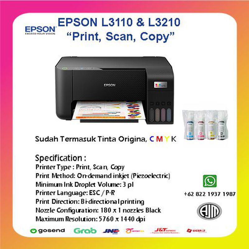Printer Epson L3110 - L 3210 Print Scan Copy