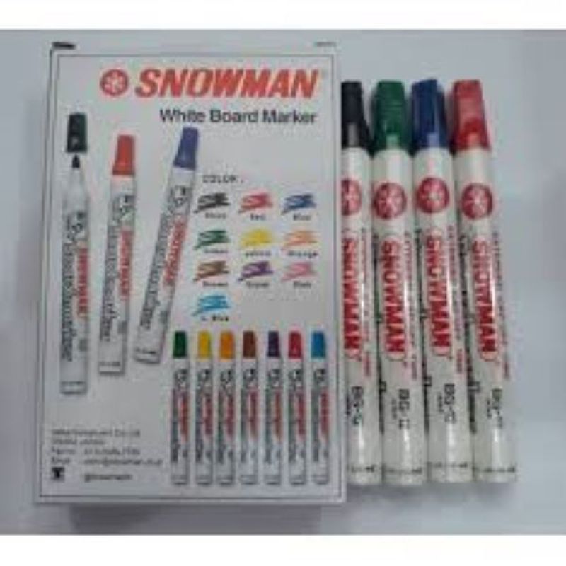 SPIDOL WHITE BOARD SNOWMAN - Merah