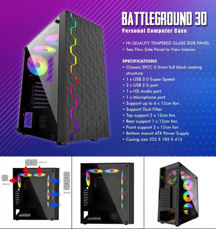Simbadda Battleground 30 BG-30 Gaming Case