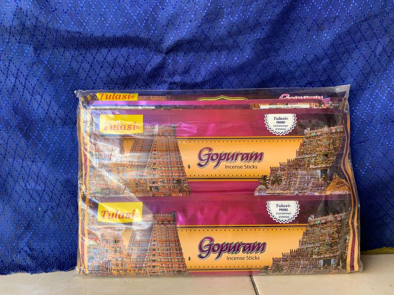 Dupa Tulasi Gopuram 1 Pack isi 6 Bungkus