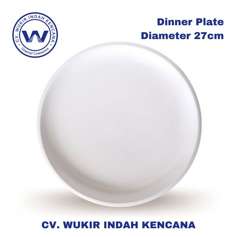 Dinner Plate Piring Dinner Keramik Ukuran 27cm