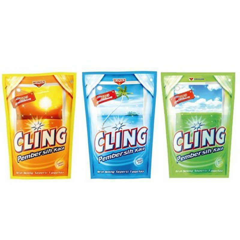 Cling Pembersih Kaca Refill 425 ml - Lemon