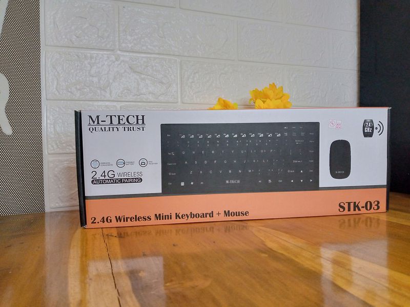Keyboard Wireless Mouse Keyboard Plus Mouse Mini Wireless M-TECH STK03