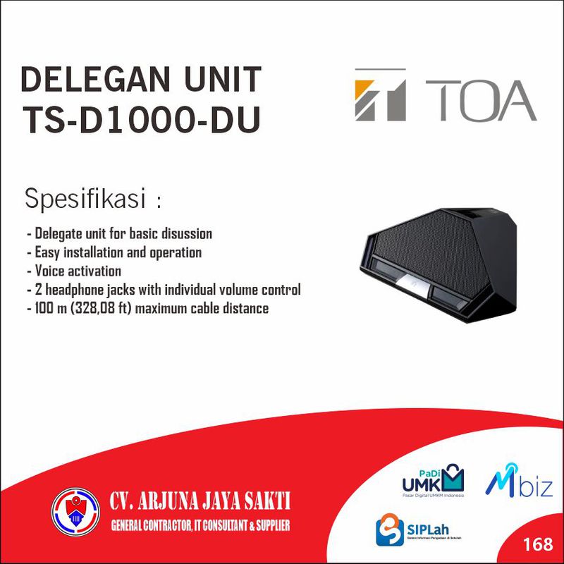 TOA DELEGAN UNIT TS-D1000-DU