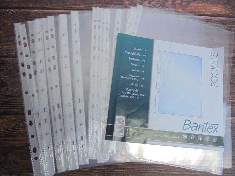 Plastik file pocket F4