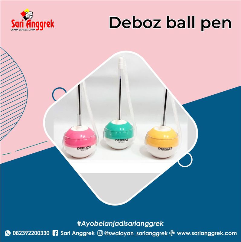 PULPEN TEMPEL MEJA DEBOZZ PEN STAND SP-3003 BALLPOINT BERDIRI SPIRAL