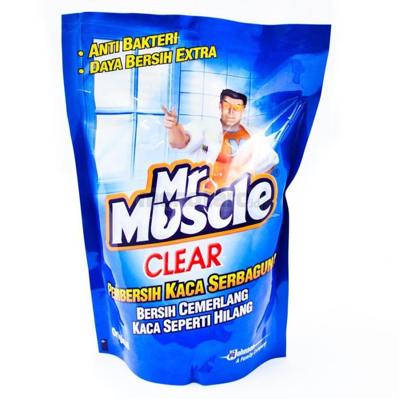 bahan pembersih kaca refill original 440ml [ Mr muscle ]