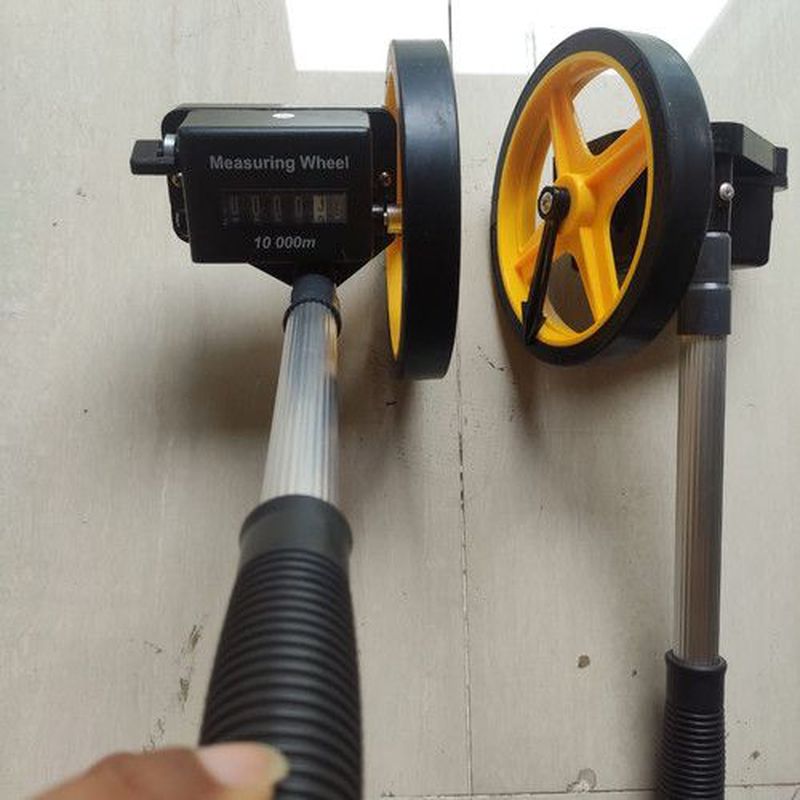 METERAN DORONG 1 RODA/MEASURING WHEEL/ALAT UKUR DIAMETER RODA 10000M ...