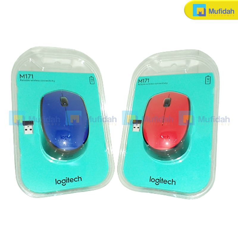 Mouse Wireless M171 Logitech - Merah