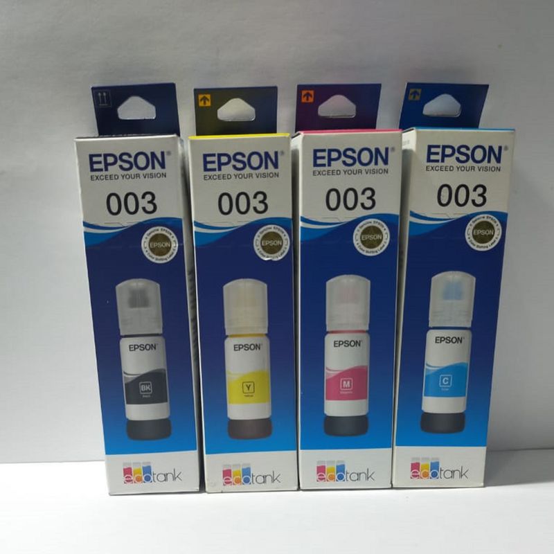 Tinta Printer Epson Original 003 (BK/C/Y/M) 70 ml - Merah