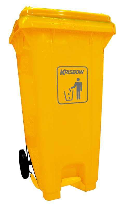 DUST BIN YELLOW 240 L WITH PEDAL KW1801278