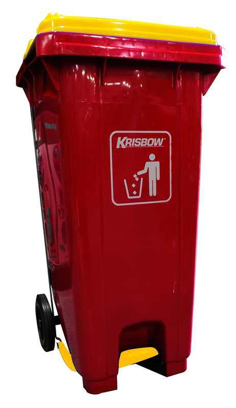DUST BIN RED 120 L WITH PEDAL KW1801269
