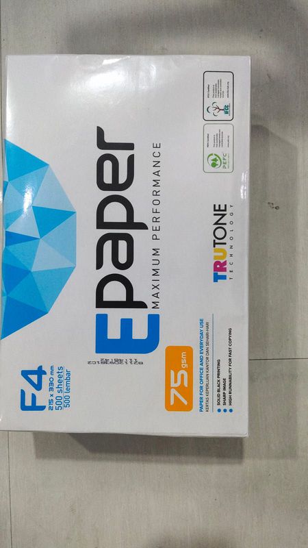 Kertas e-paper F4 75gr