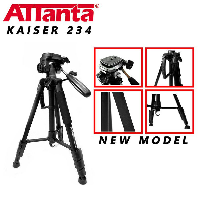 Attanta Kaiser 234 Tripod Kamera DSLR Mirrorless Canon Nikon Sony Fuji