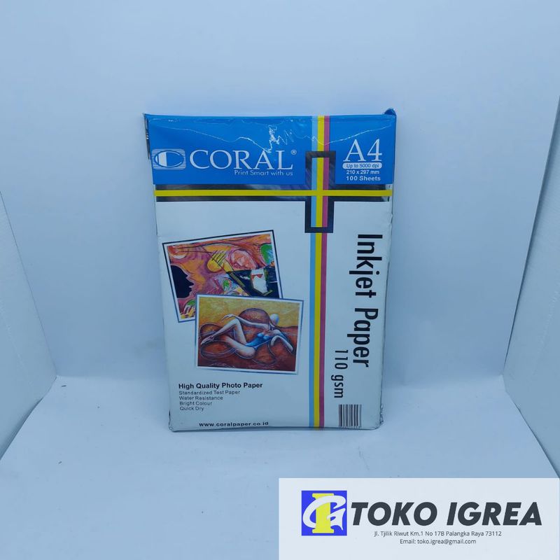 Kertas Photo Inkjet 110 gsm Coral