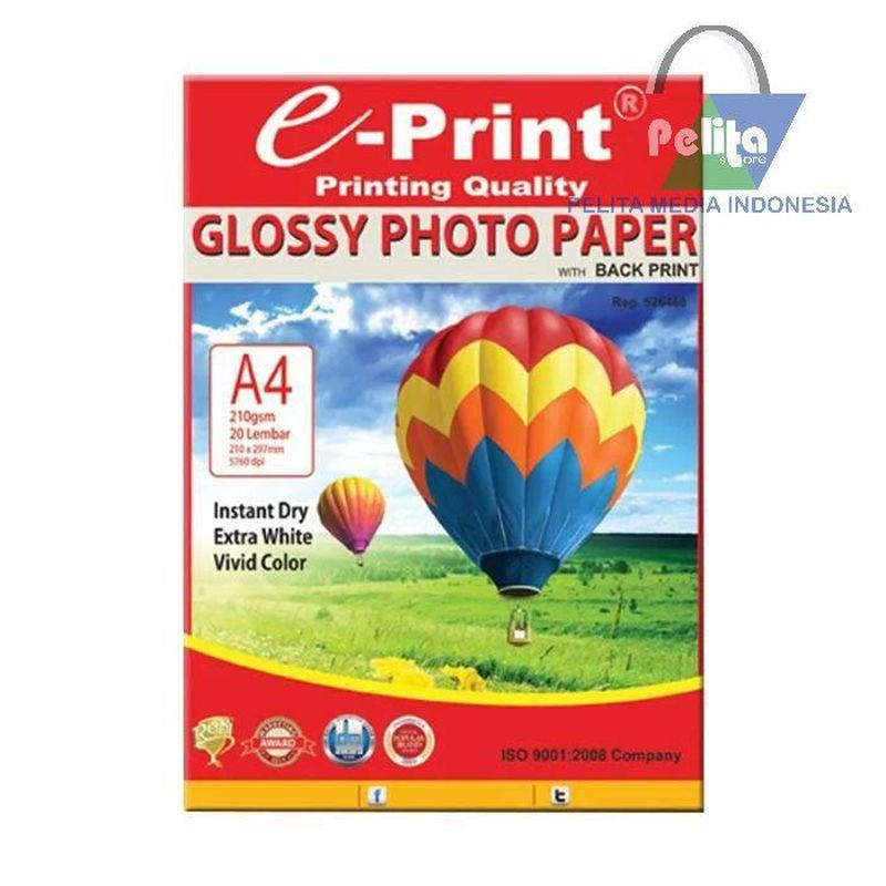 Kertas Foto Glossy A4 210 Gram