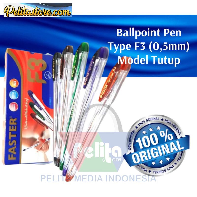 Ballpoint Faster F3 isi 12 pcs
