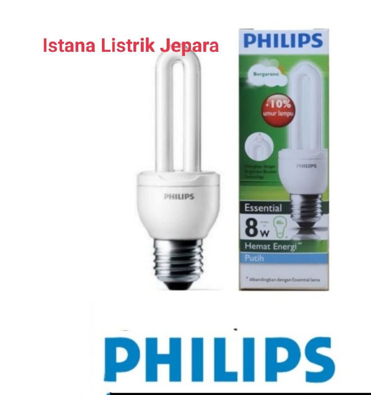 Lampu SL - Essensial 8w philips