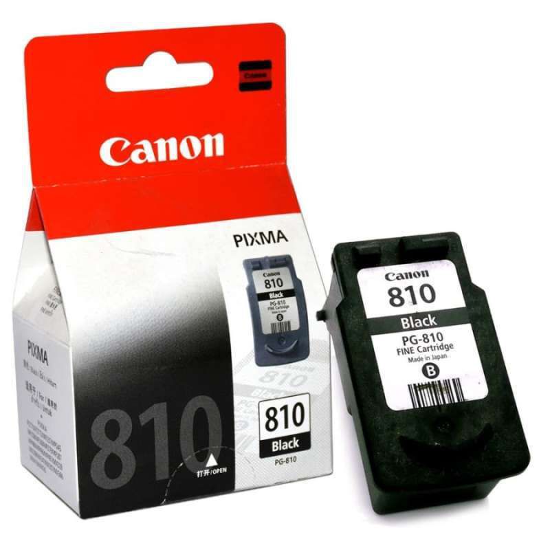 Cartridge Canon 810 Black ORIGINAL PG810 Hitam BK Ori Catridge TINTA