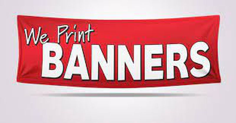 Cetak banner 50x 120cm, rangka bambu